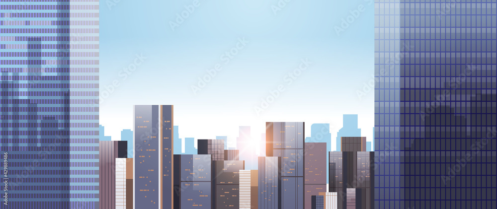 city buildings skyline modern architecture cityscape background ...