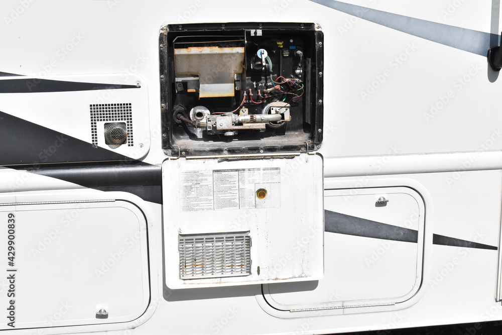Control Panel on an RV Camper Stock Photo | Adobe Stock