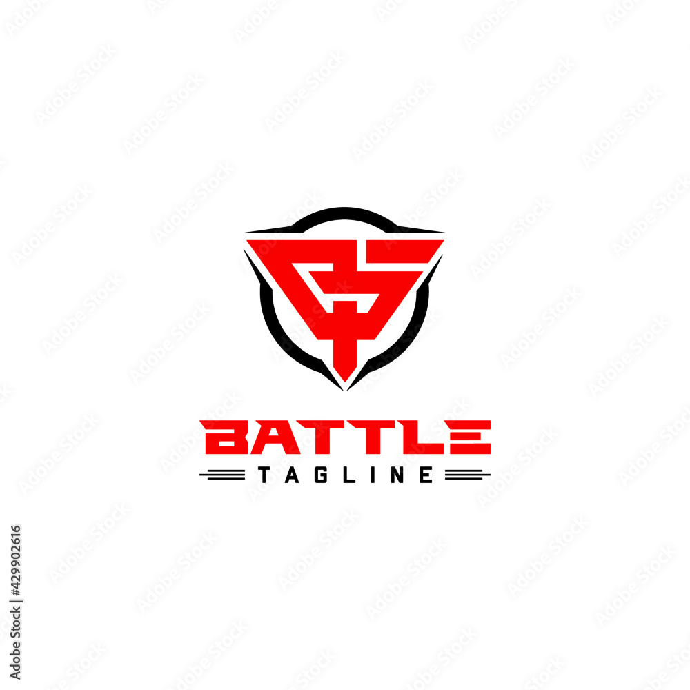 logo of tactical, military, or gym training, battle sport, battle team ...