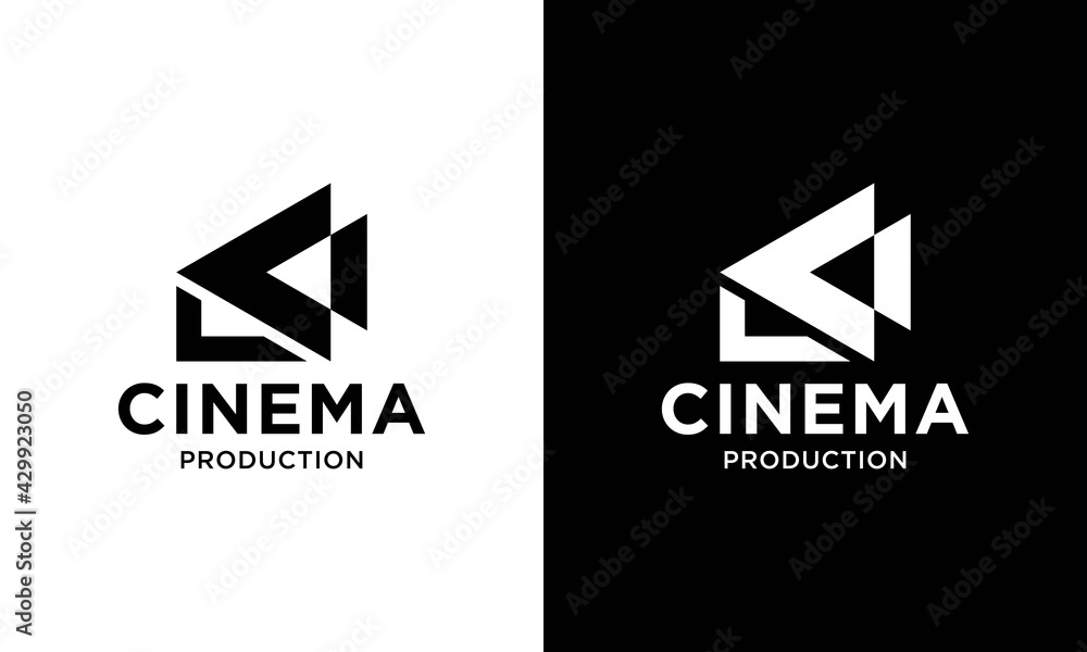 vector video camera logo design simple minimalist Stock Vector | Adobe ...
