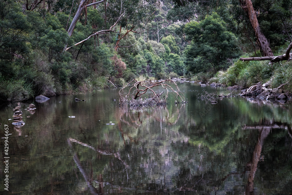 Lerderderg park in Victoria Australia The Lerderderg River has carved a ...