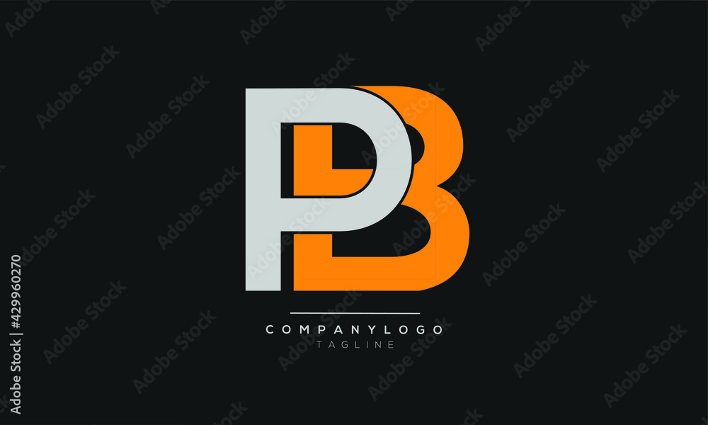 PB initials monogram letter text alphabet logo design Stock Vector ...
