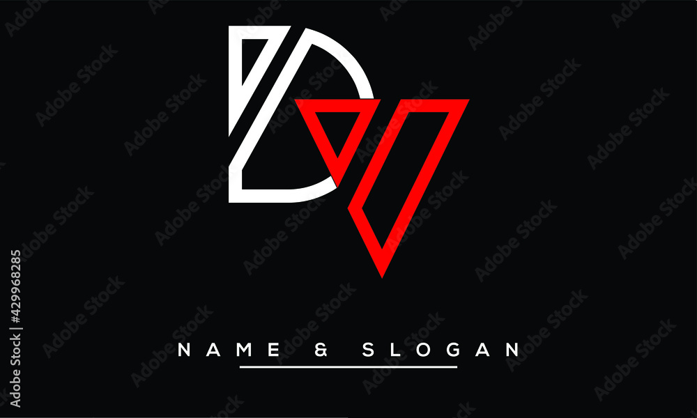 VD, DV, V, D Abstract Letters Logo Monogram Stock Vector | Adobe Stock