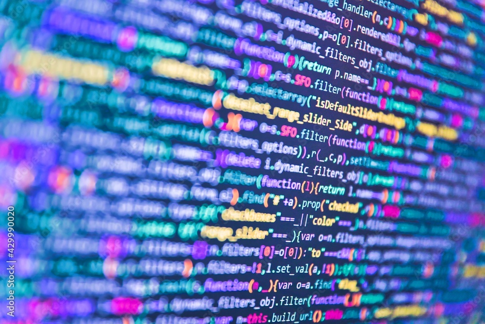 Foto de HTML5 in editor for website development. Information technology website coding standards ...