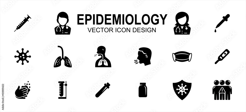Simple Set of epidemiology contagious disease Related Vector icon user ...