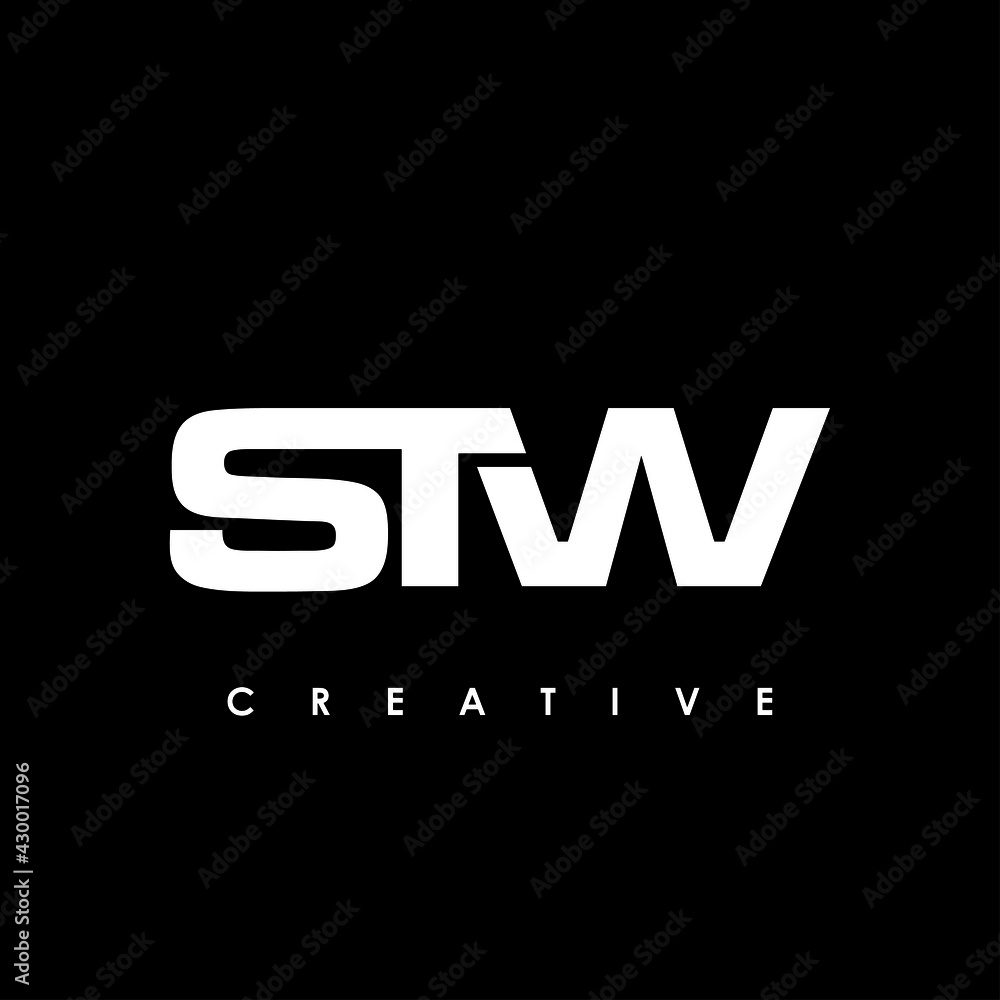 STW Letter Initial Logo Design Template Vector Illustration Stock ...