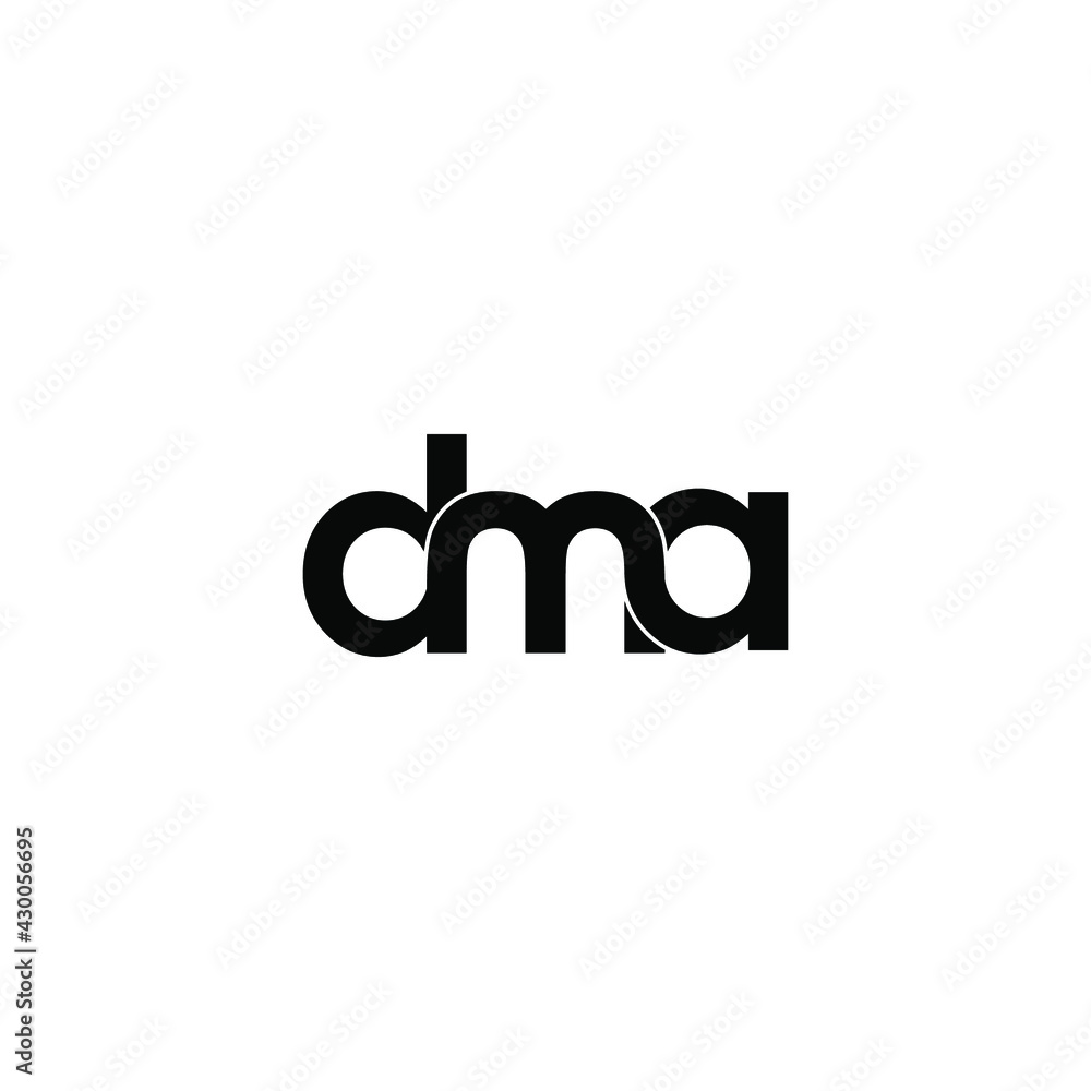 dma letter original monogram logo design Stock Vector | Adobe Stock