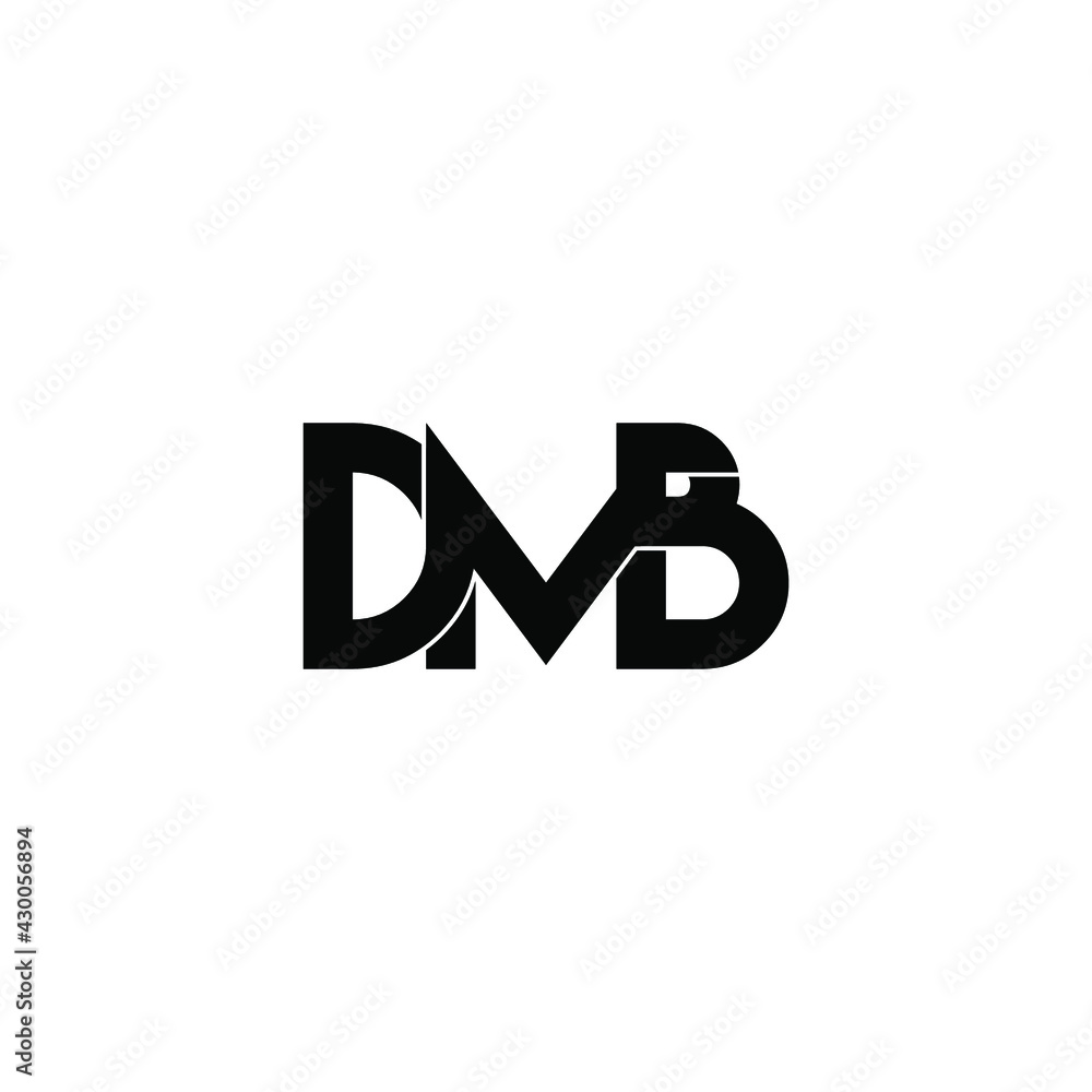 dmb letter original monogram logo design Stock Vector | Adobe Stock