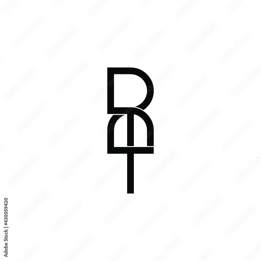 dmt letter original monogram logo design Stock Vector | Adobe Stock