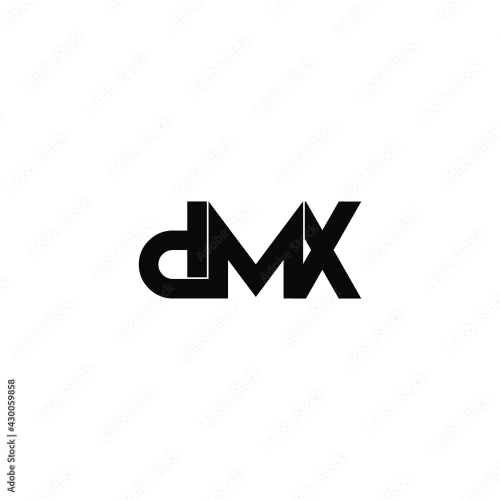 dmx letter original monogram logo design Stock-Vektorgrafik | Adobe Stock