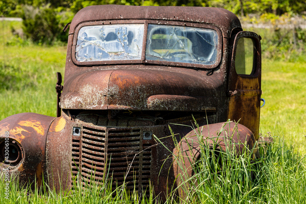 old rusty truck Stock Photo | Adobe Stock