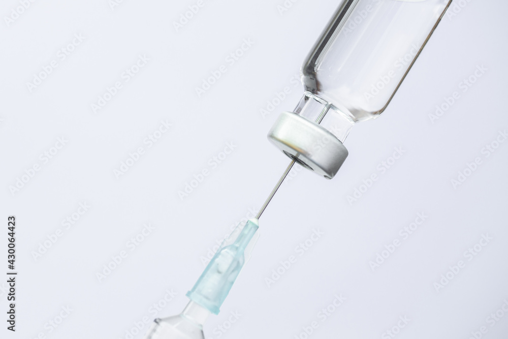 COVID-19 vaccine, medical concept vaccination hypodermic injection ...