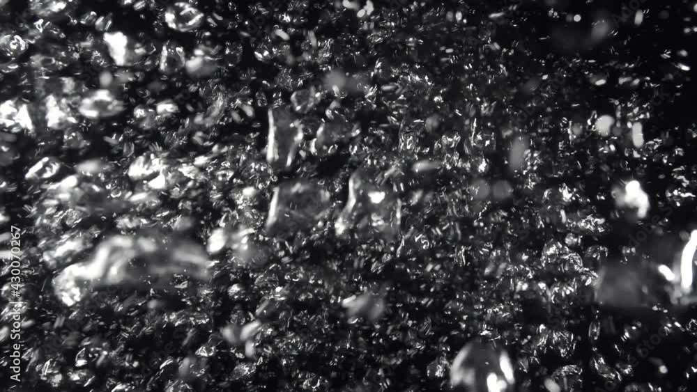 Underwater bubbles mayhem on Black Backgrounds. Illuminated bubbles ...