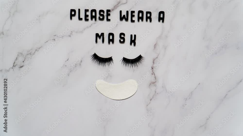 Fun stop animation video asking people to please wear a mask with ...