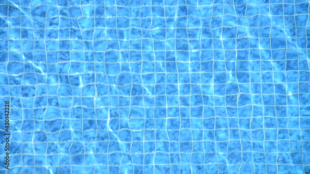 Blue water surface texture of summer holiday vacation swimming pool ...