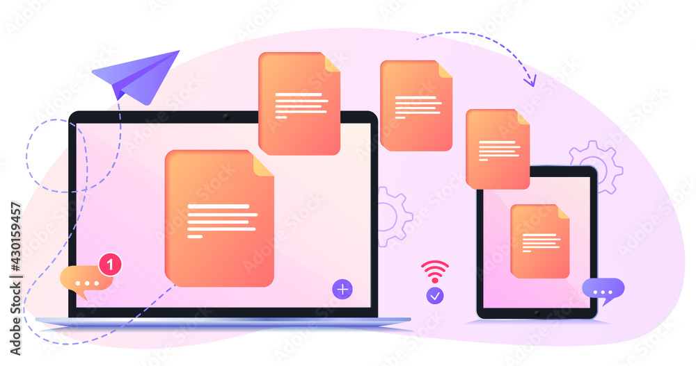 File transfer. Files transferred encrypted form. Program for remote connection between computer ...