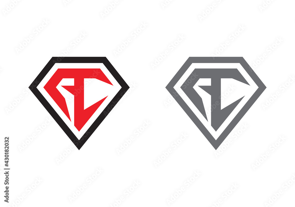 Initial letters AC diamond shape monogram logo. AC logo monogram ...