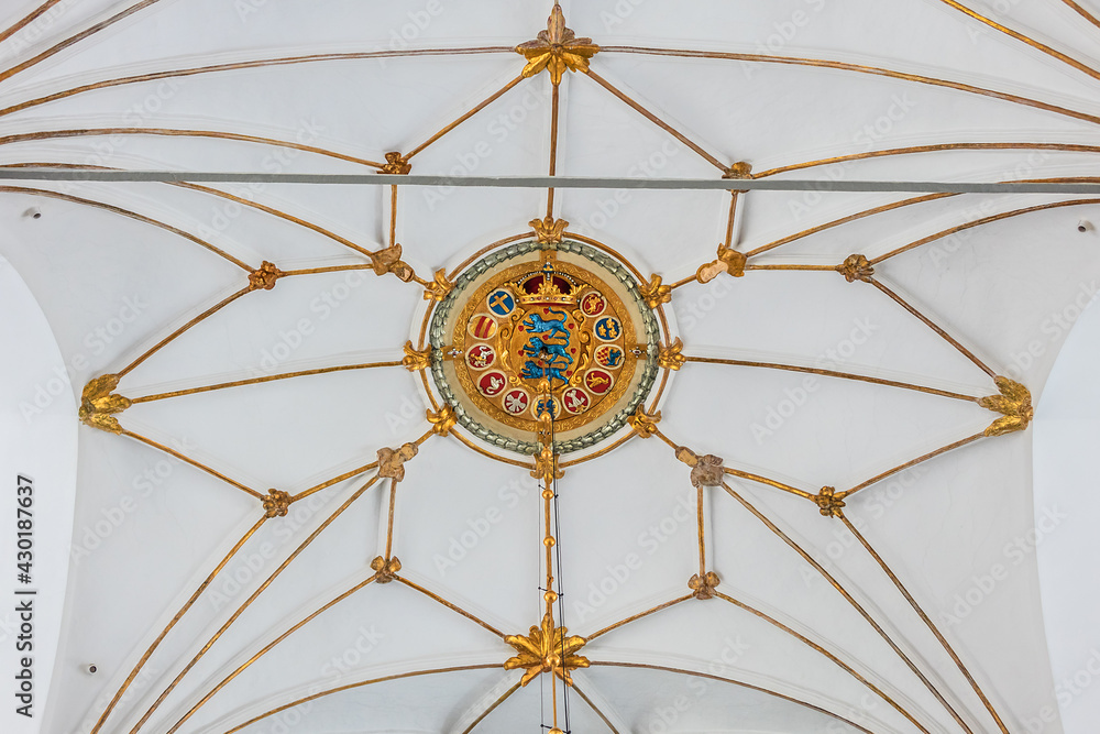 Interior of Trinitatis Church (1656). Trinitatis Church - part of ...