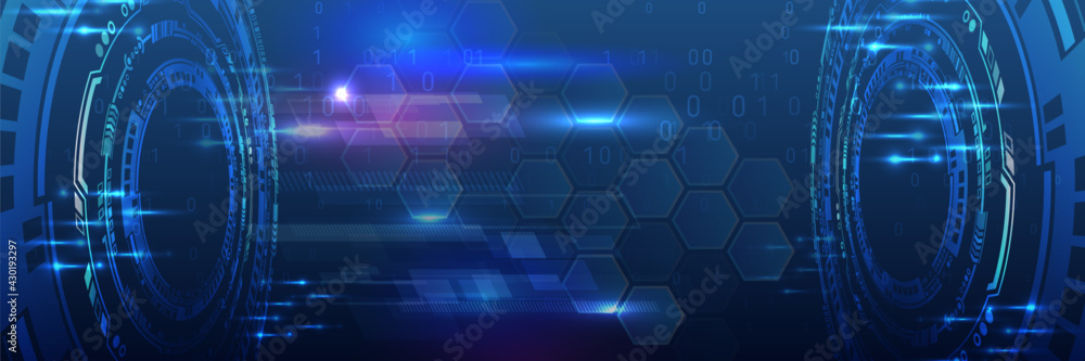 Cyber security for business and internet project. Abstract futuristic ...