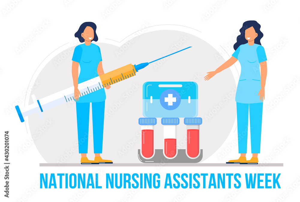 National Nursing assistants week is celebrated in June in the USA ...