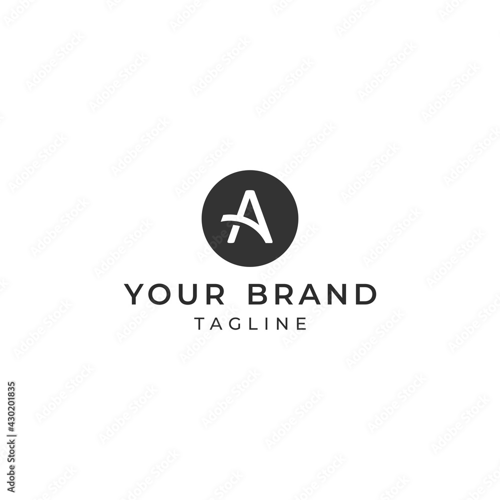 initial A logo design concept template. vector Logo Stock Vector ...