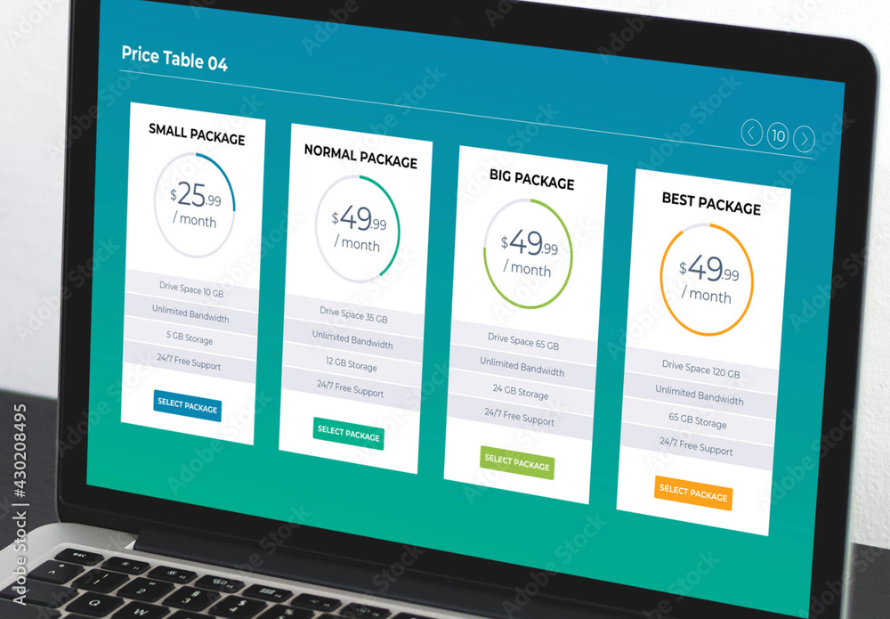Product Options Infographic with Blue Elements Stock Template | Adobe Stock