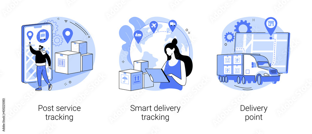 Parcel shipment abstract concept vector illustrations. Stock Vector ...