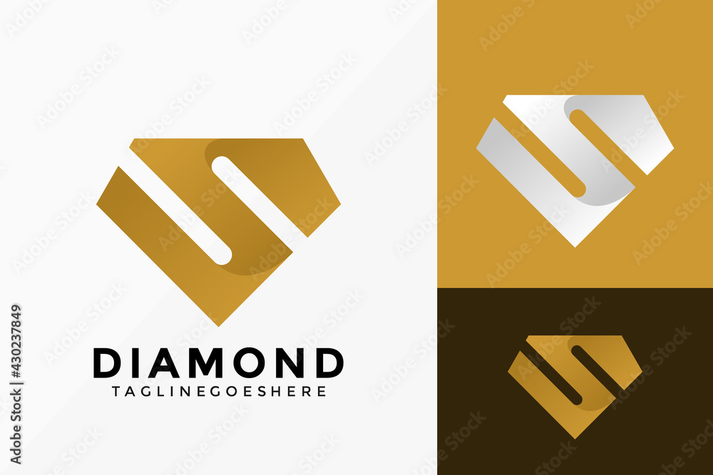 Abstract Letter S Diamond Logo Vector Design. Brand Identity emblem ...