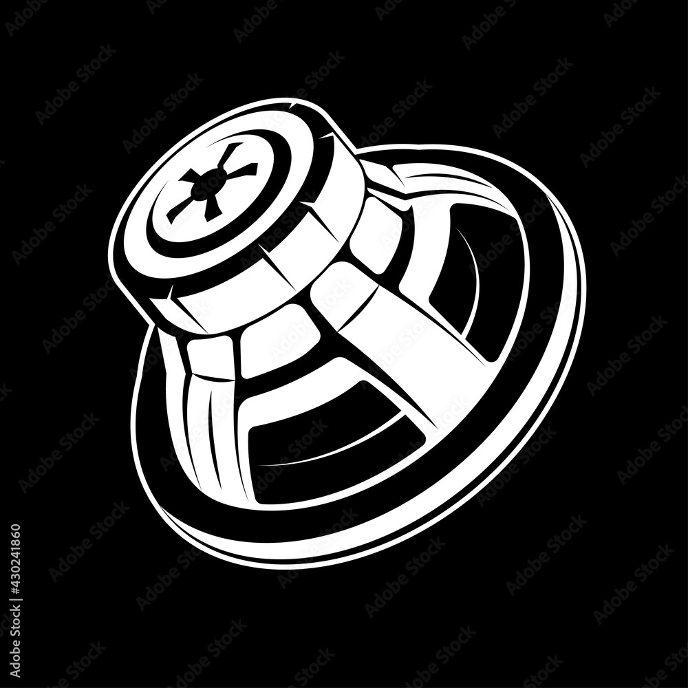 Subwoofer for home and car audio systems. Loud speaker vector ...