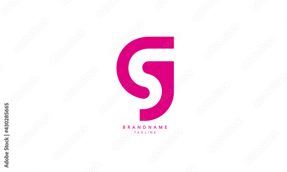 Alphabet letters Initials Monogram logo SG, GS, S and G Stock Vector ...
