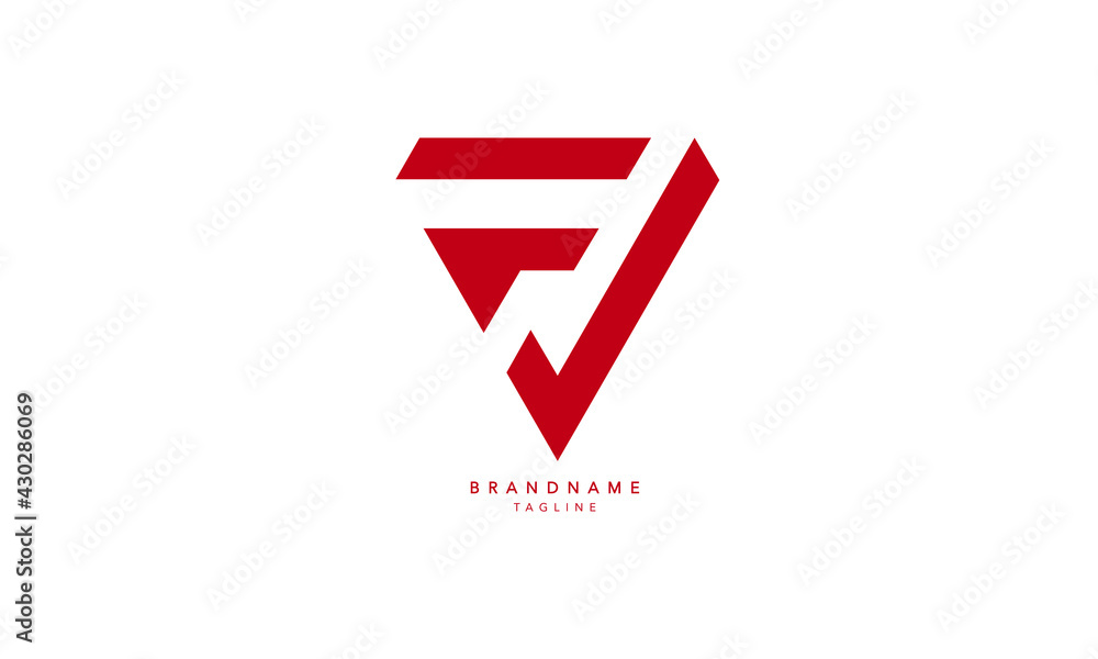 Alphabet letters Initials Monogram logo FV, VF, F and V Stock Vector ...