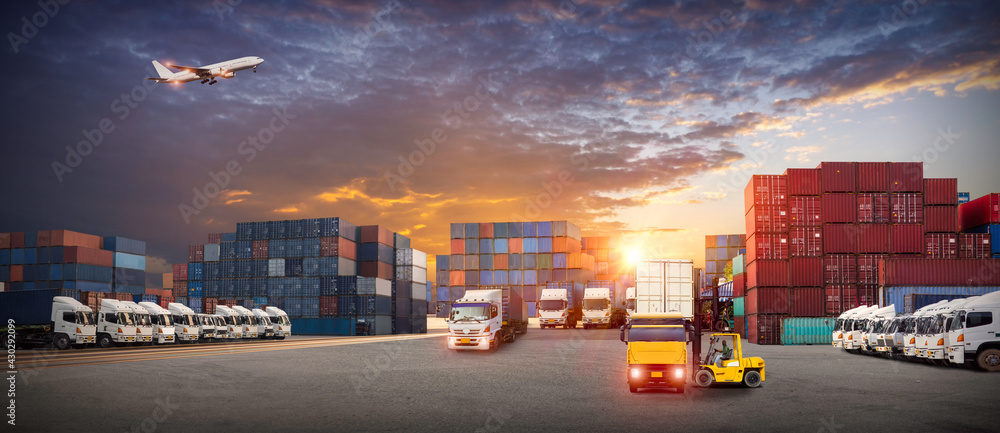 Logistics and transportation Industrial Container Cargo freight ship ...