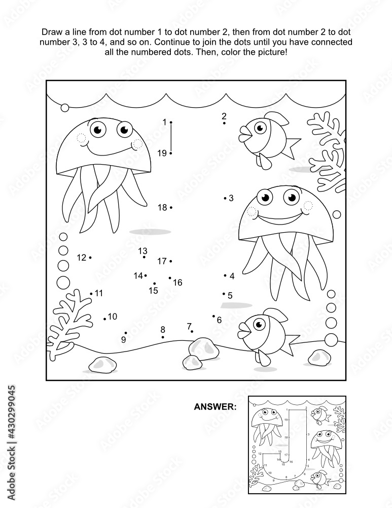This is math and literacy reinforcement worksheet for little students ...