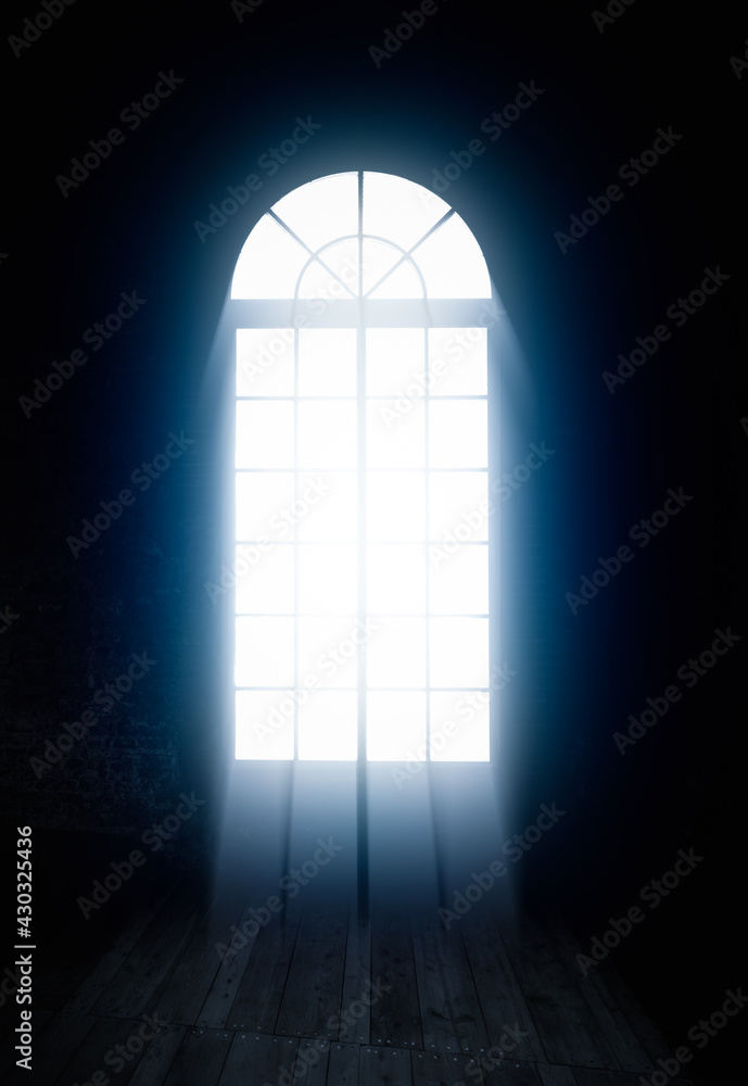 Light rays coming from a large window Stock Photo | Adobe Stock