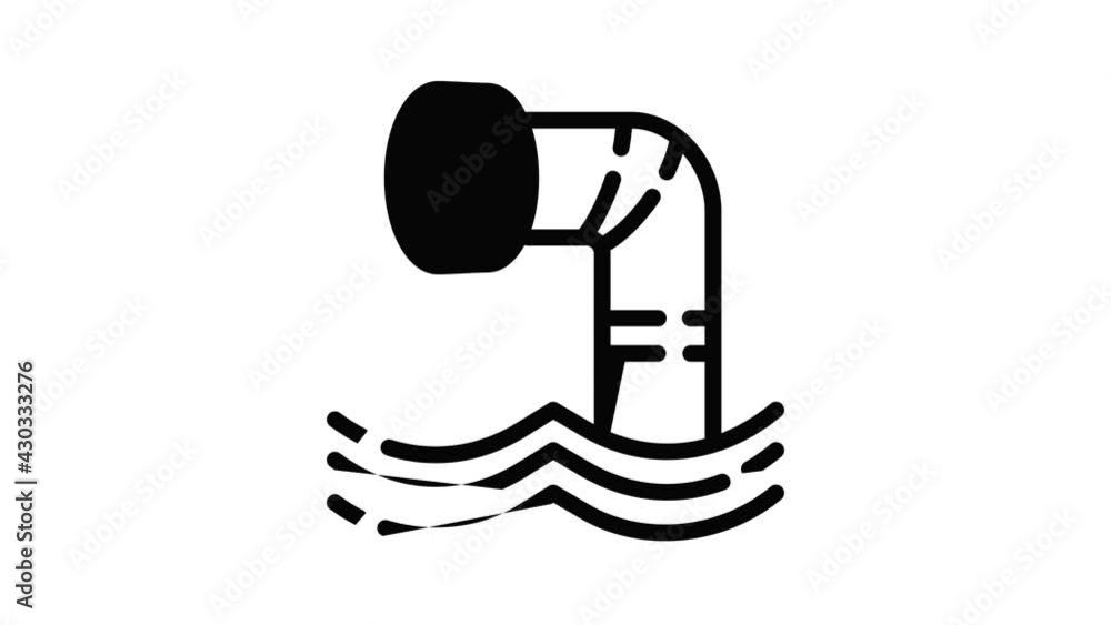 Periscope icon animation outline best object on white background Stock ...