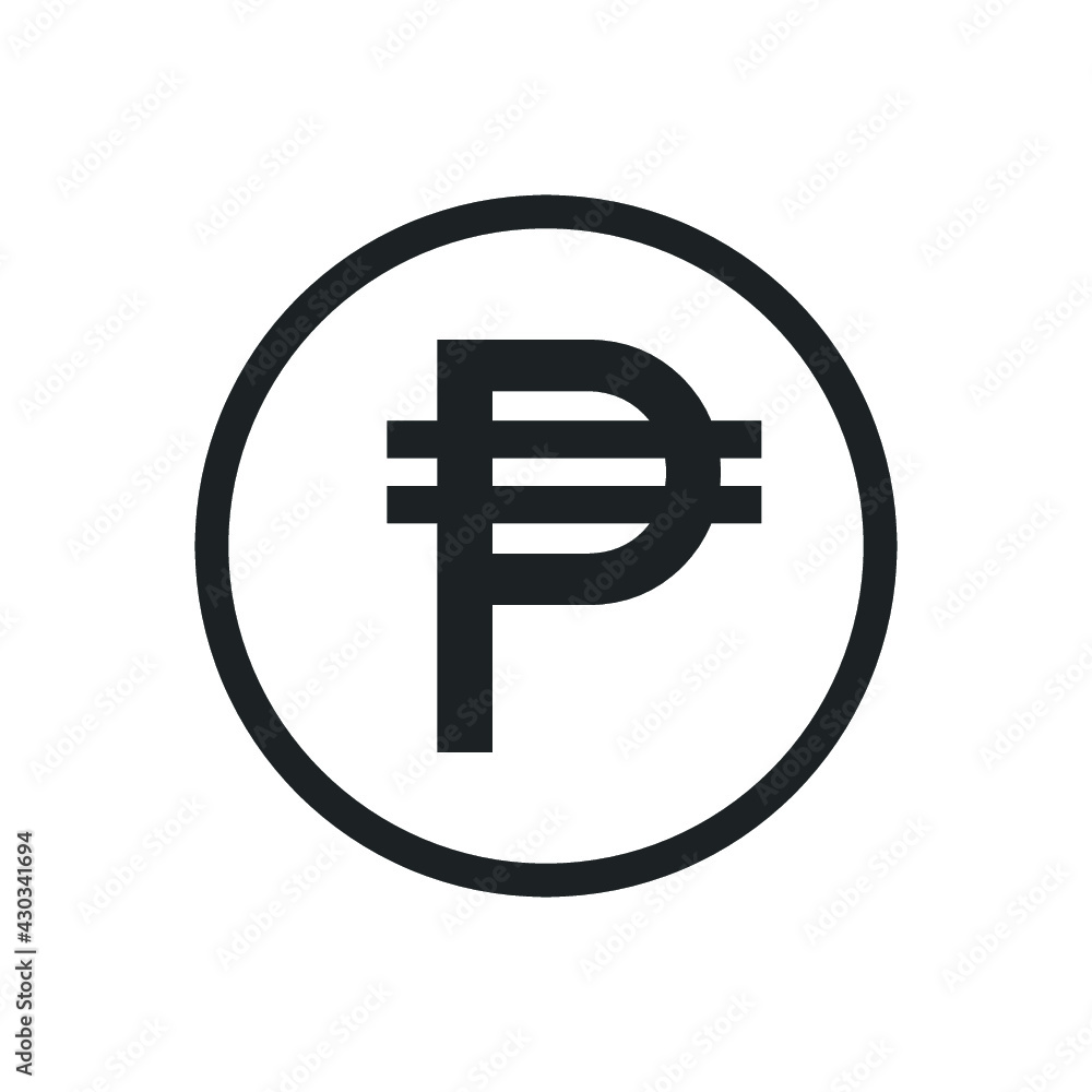 PHILIPPINE banking currency symbol, peso icon Stock Vector | Adobe Stock