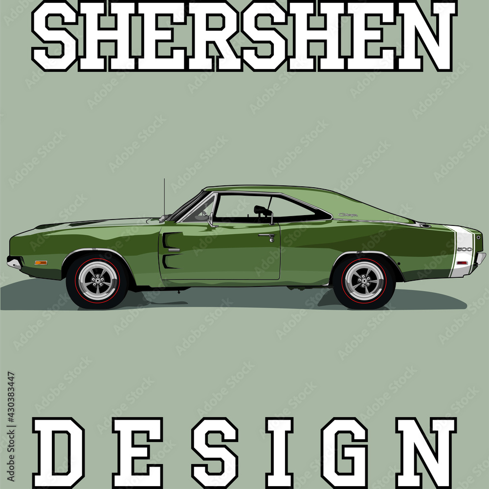 Dodge Charger Stock Vector | Adobe Stock