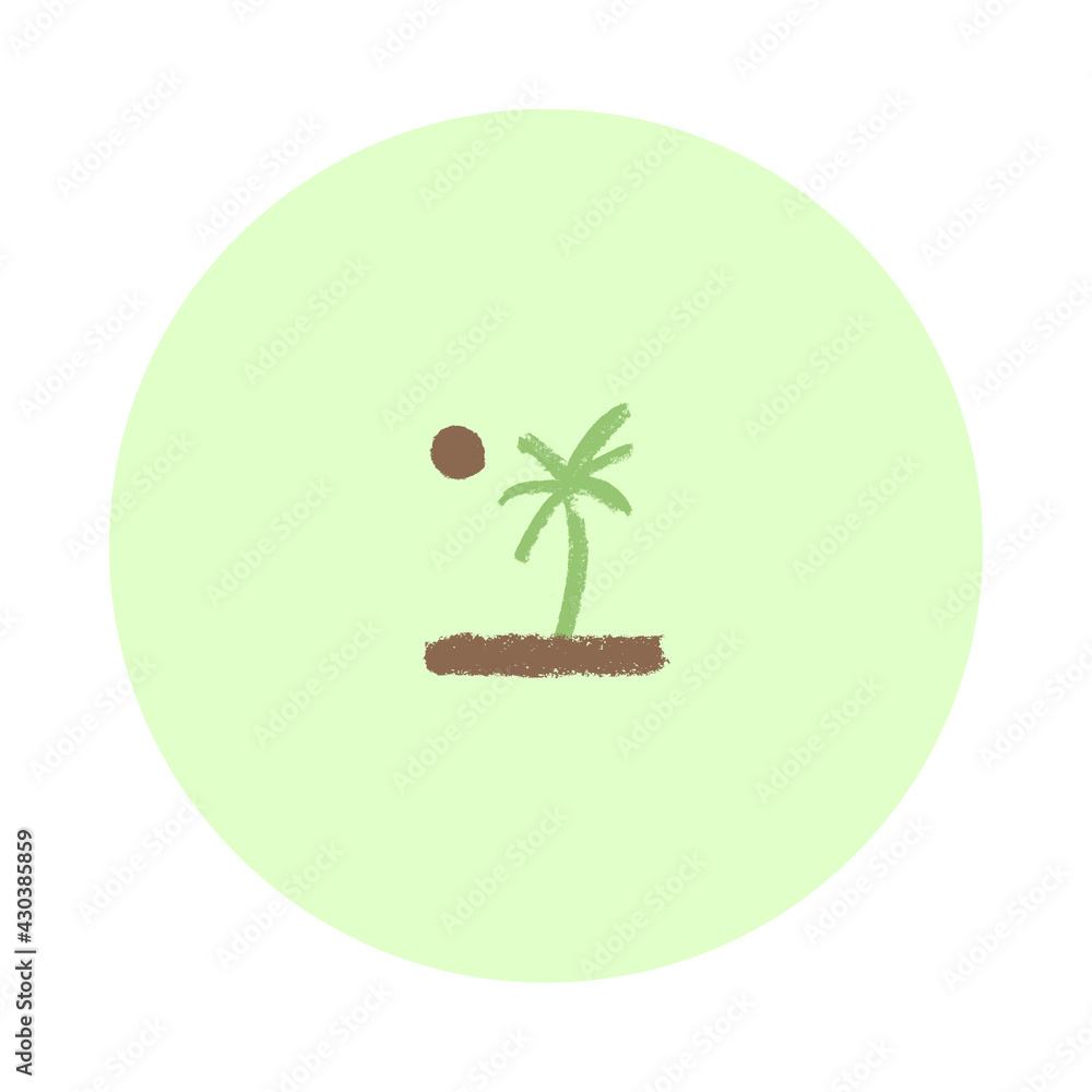 Vector logo design template. Palm tree symbol, palm leaf sign. Graphics ...