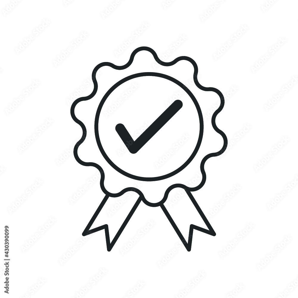 approvement icon. business quality check symbol template for graphic ...