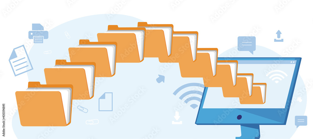 Digitalisation vector illustration Stock Vector | Adobe Stock