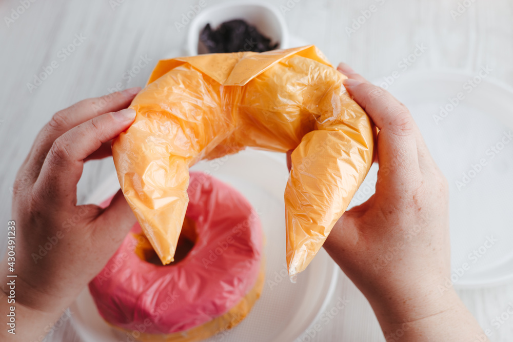 Micro plastic pollution. Recycled waste in food Stock Photo | Adobe Stock