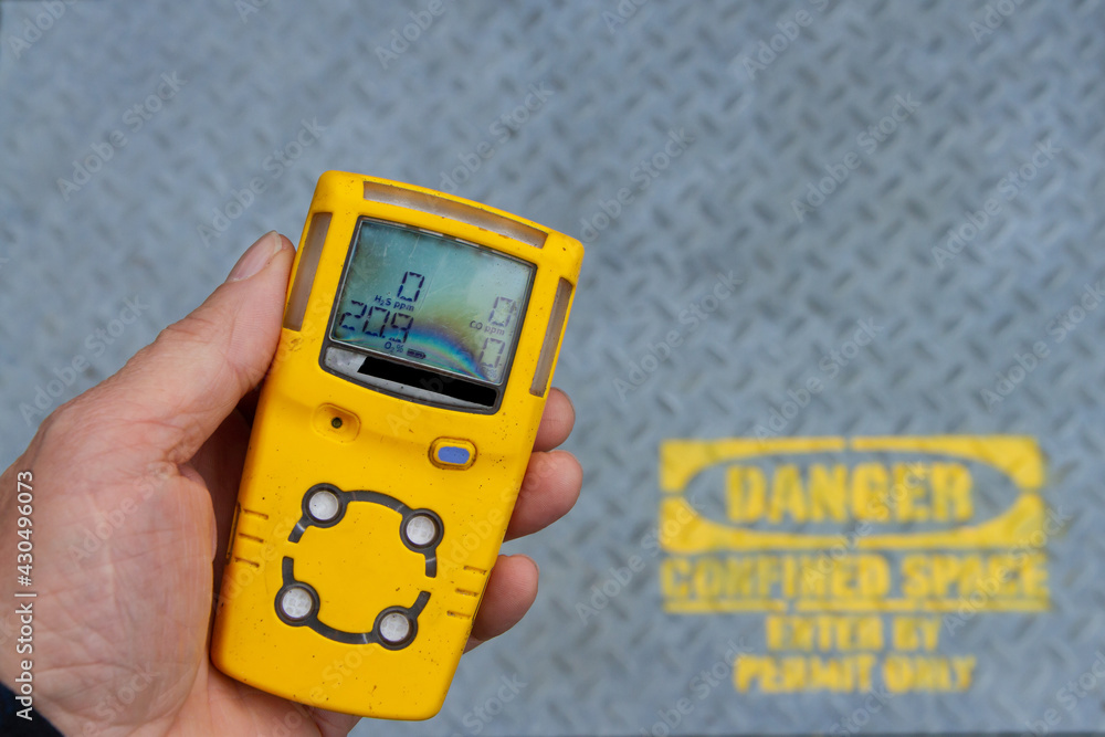 four gas meter testing air Stock Photo | Adobe Stock