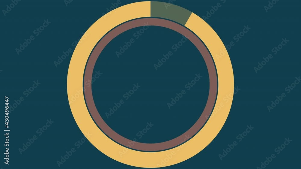 A 60 second countdown timer animation on a clean modern background in ...