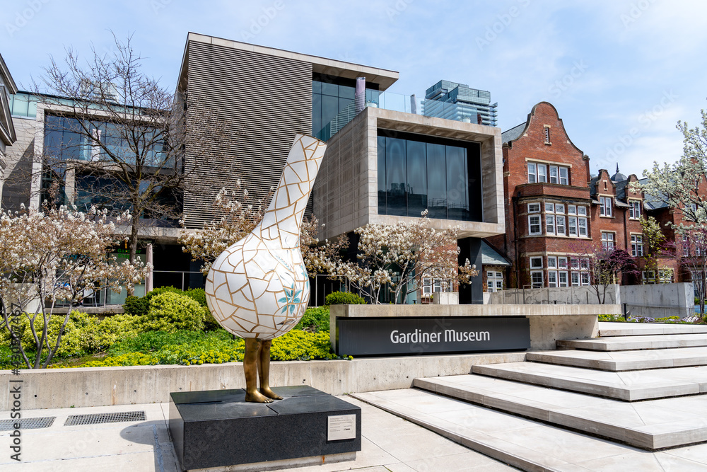 Toronto, Canada - April 27 2021: Gardiner Museum in Toronto, Canada ...