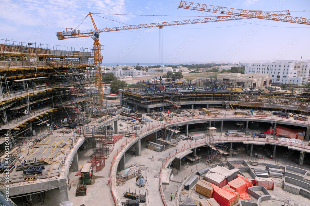 Biggest Auditorium Construction works. a new civil construction site ...