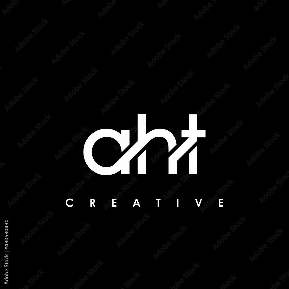 AHT Letter Initial Logo Design Template Vector Illustratio Stock Vector ...