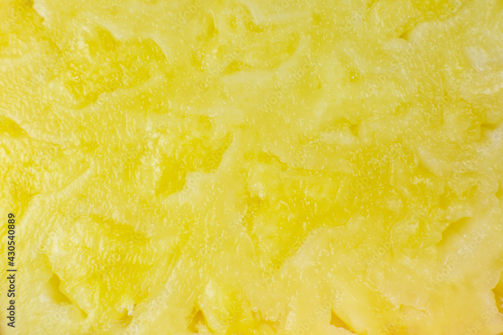 Pineapple texture background. Exotic fruit close up photo, macro view ...