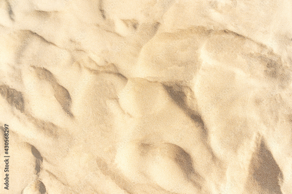 Sand texture background on the beach. Light beige sea sand texture ...
