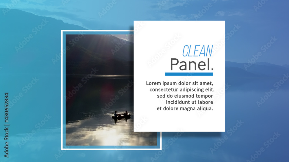 Clean Panel Video Overlay Stock Template | Adobe Stock