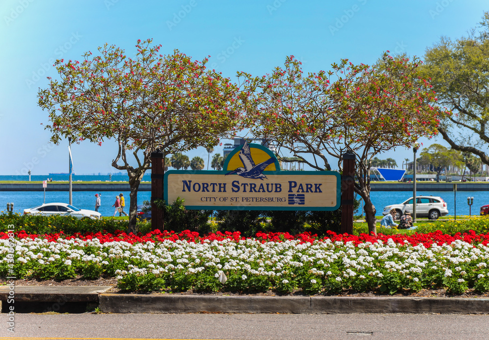 North Straub Park is located in St. Petersburg's downtown water from ...